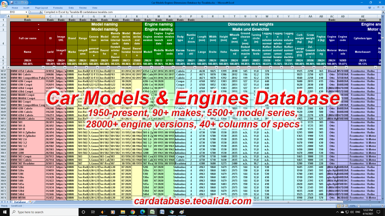 Mobile phones database, 10,000+ models with 86 specifications - The ...